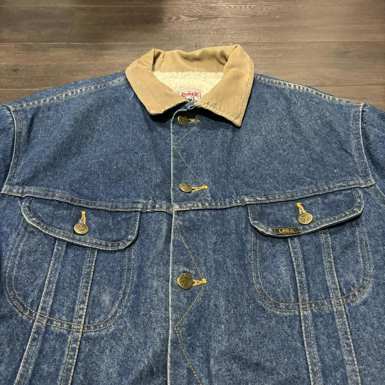 Lee vintage lee storm rider denim jacket with Sherpa lining | Grailed