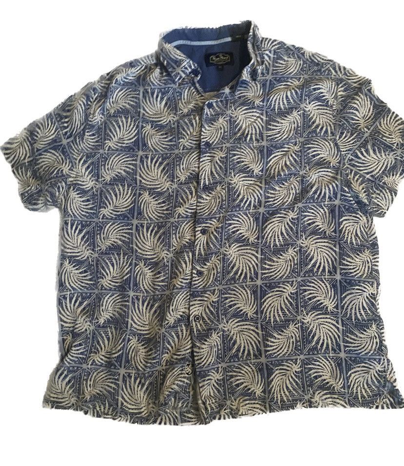 Nat Nast × Streetwear Nat nast luxury original blue palm Hawaiian shirt ...