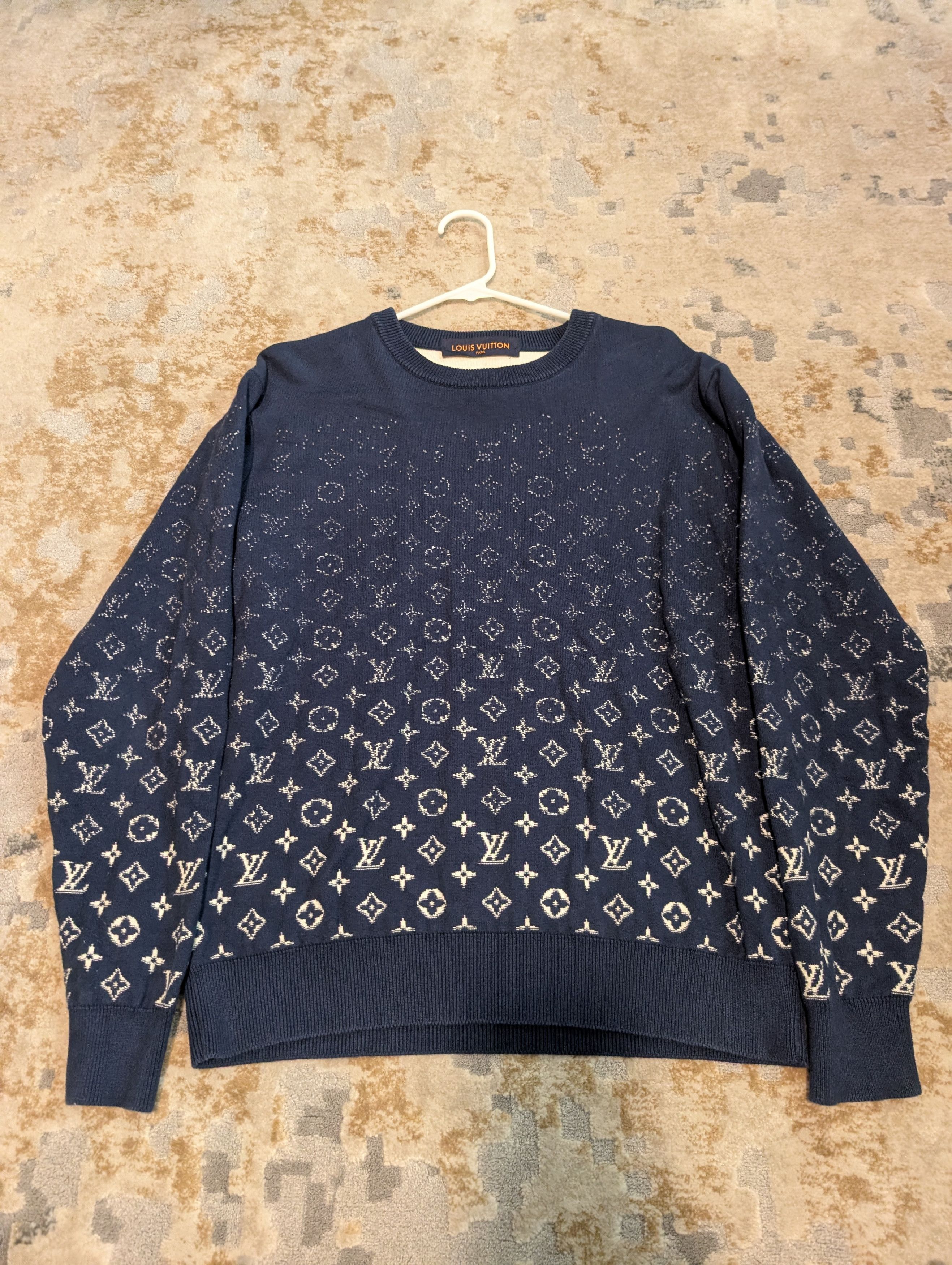 Louis Vuitton Louis Vuitton gradient monogram sweater | Grailed