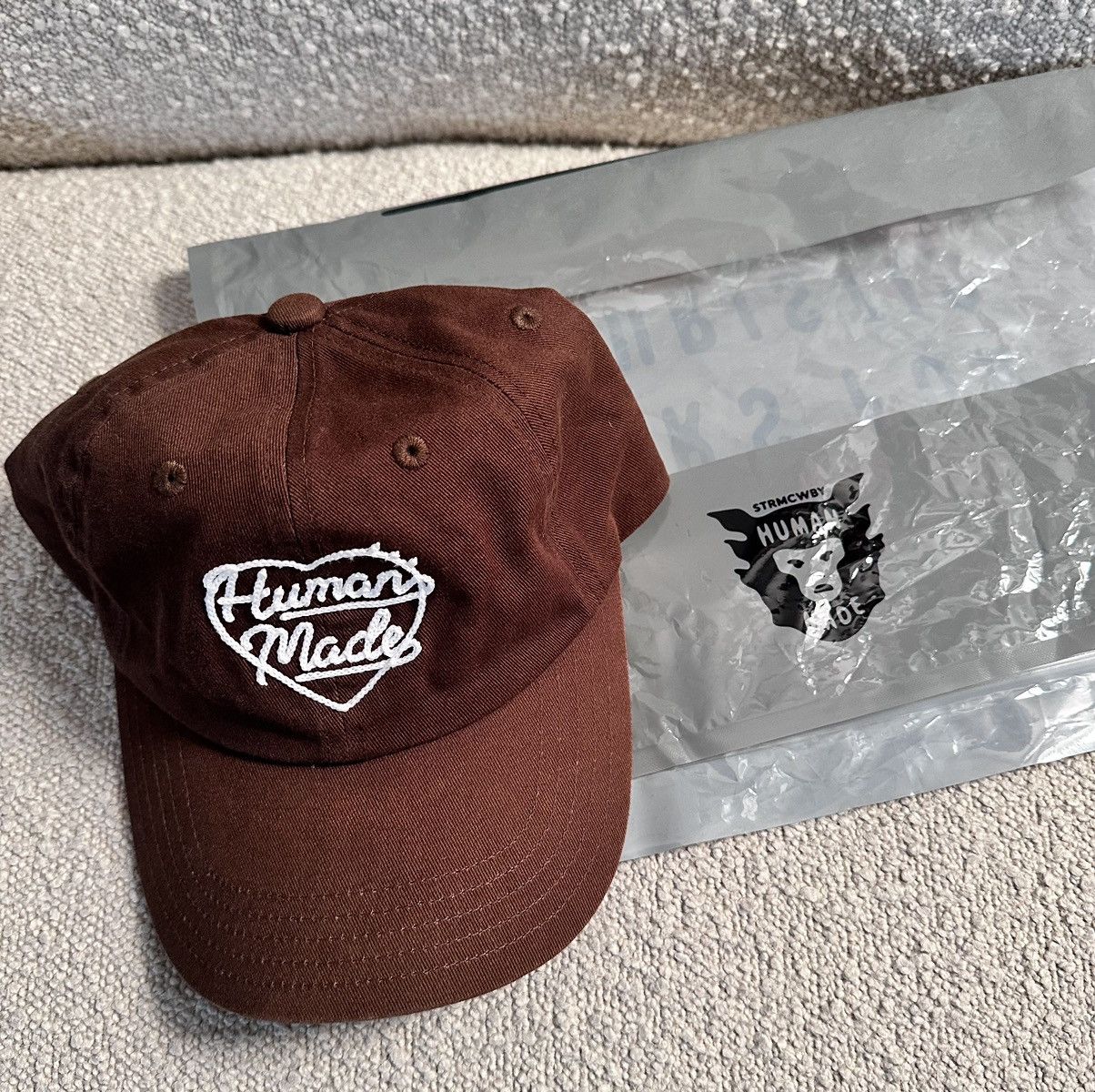 Human Made Human Made Brown Heart Logo Embroidered Hat [OS] | Grailed