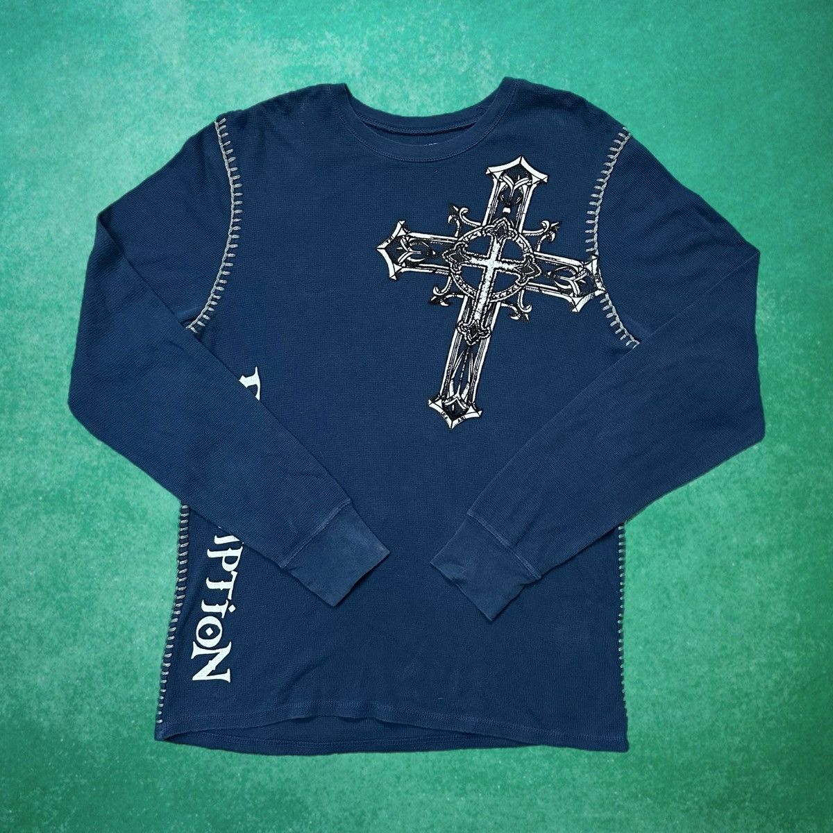 Affliction × Raw State × Streetwear Y2K Raw State Redemption Waffle ...