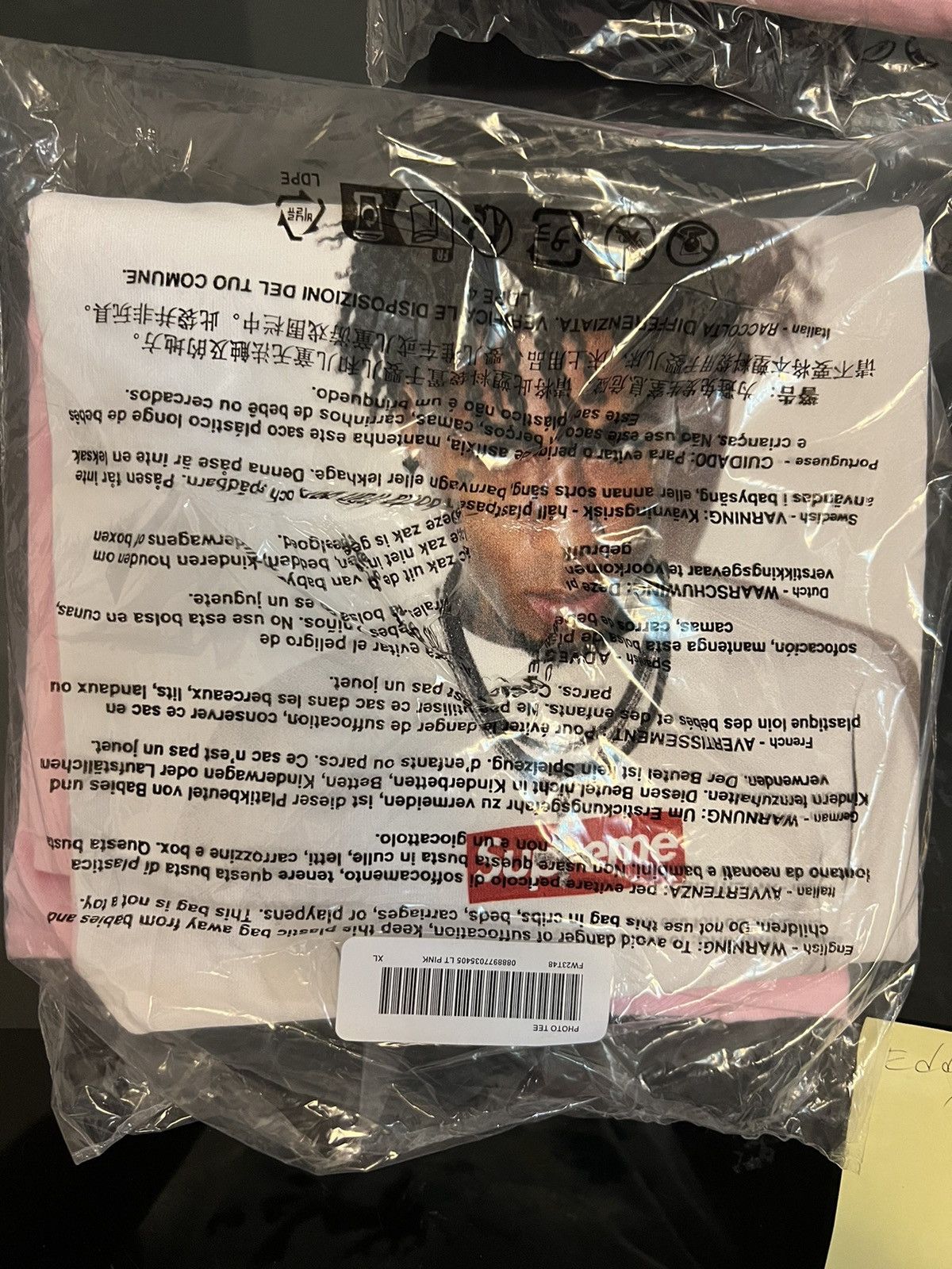 Supreme SUPREME NBA Youngboy PHOTO Tee Fall/Winter F/W 2023 - PINK ...