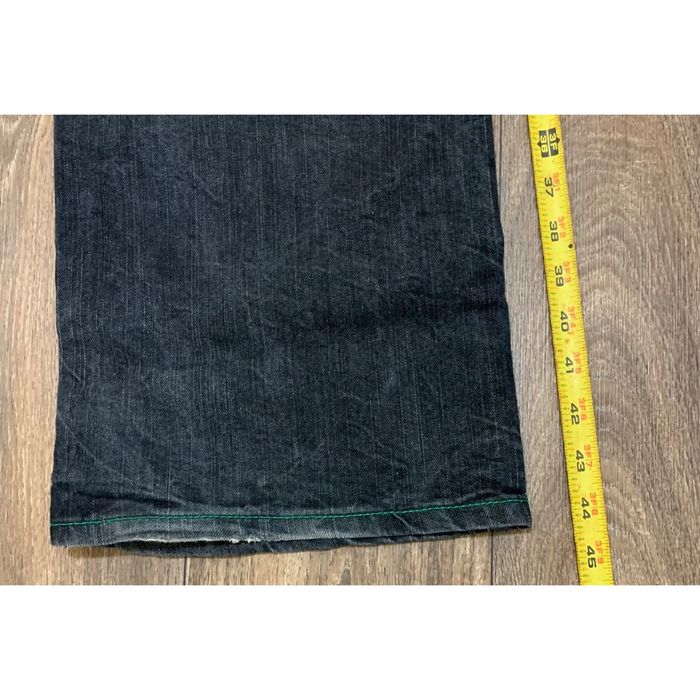 Vintage PJ Mark Blue Denim Jeans Green Baggy Wide Leg 90s Y2K Cholo ...