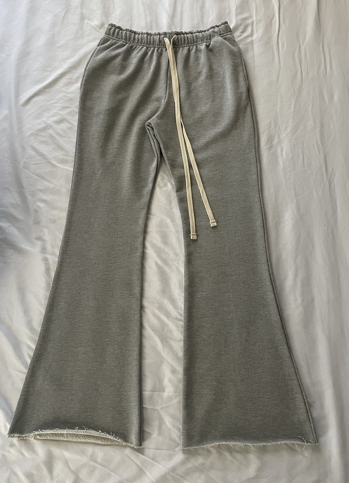 Blank Flare Sweatpants Grey Terry 16oz Kapital Chrome Rick Owens | Grailed