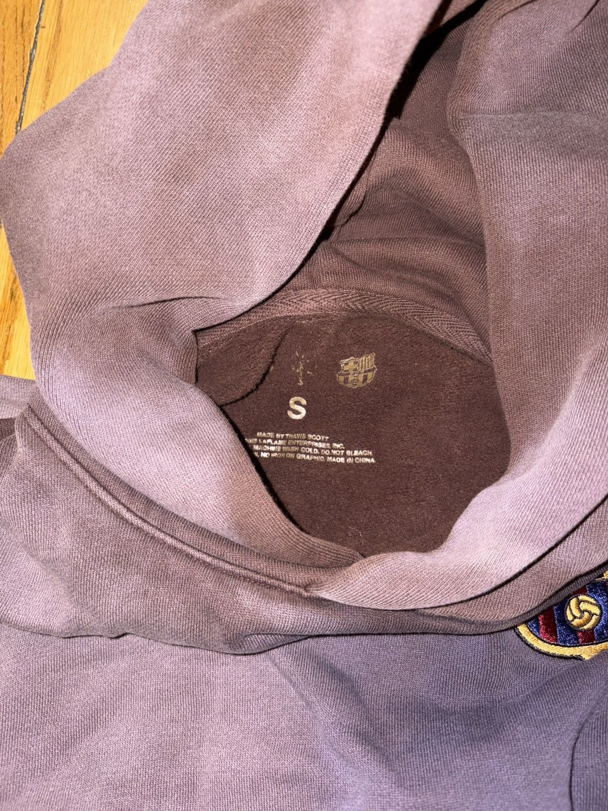 Travis Scott Travis Scott CJ X NIKE X FCB SPLIT-DYE CREST HOODIE S ...