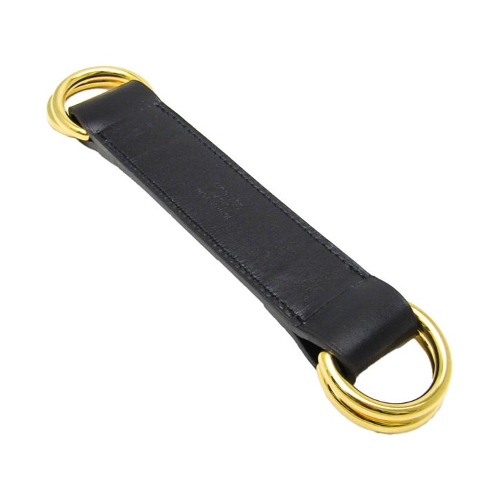 Hermes Hermes Leather Metal Scarf Ring Black,Gold romance scarf belt ...