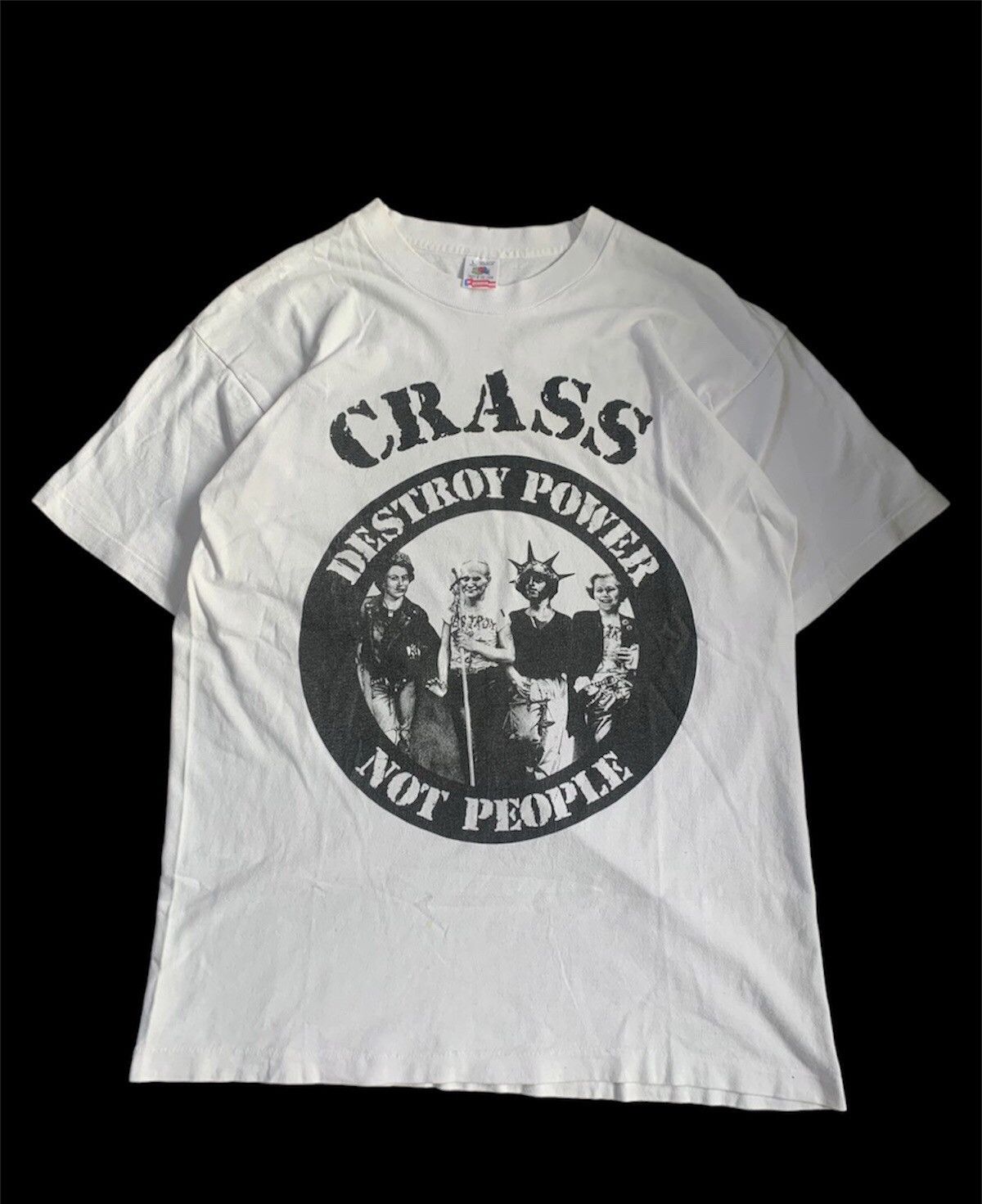 Band Tees × Vintage Vintage 90s Crass Band Punk Tee | Grailed