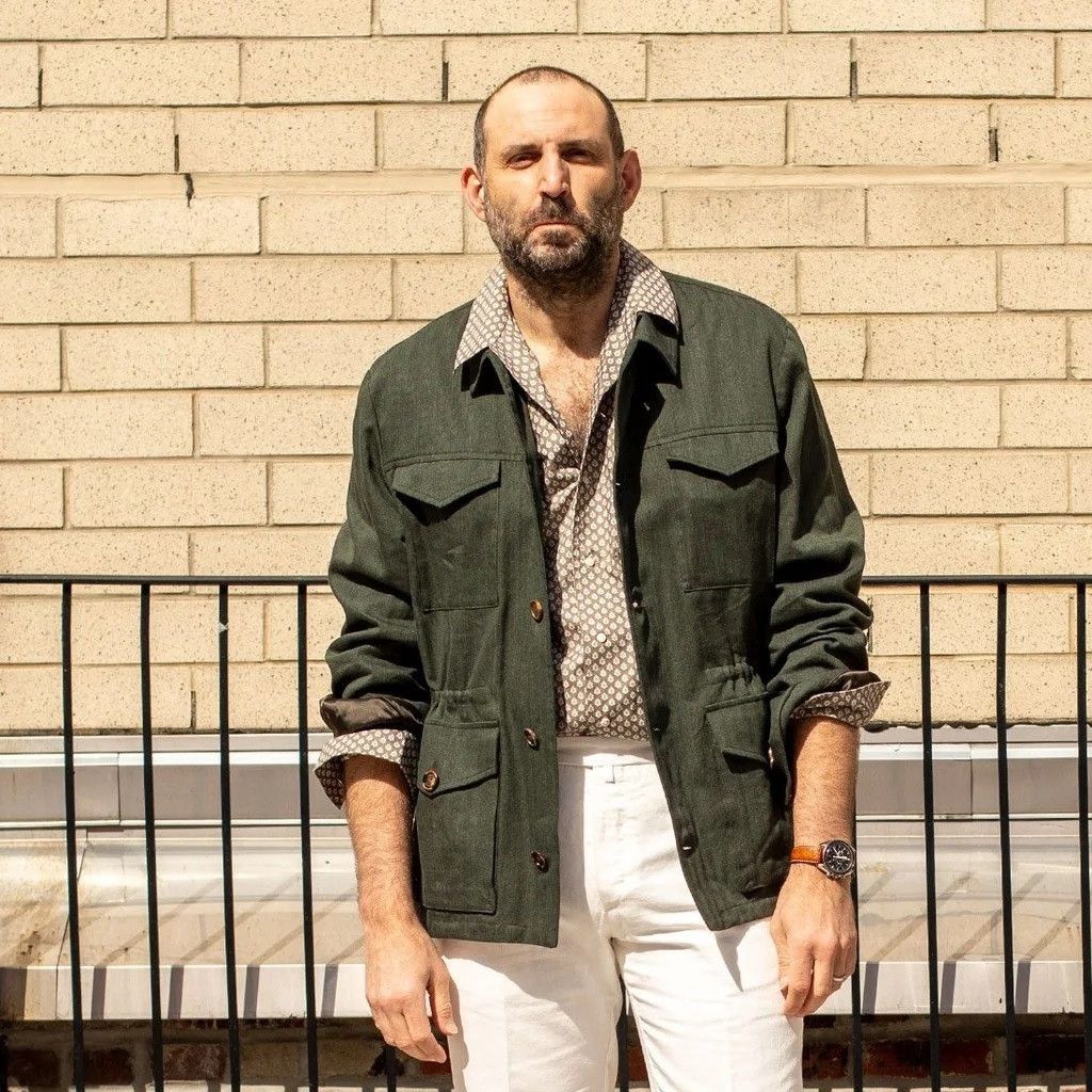 Valstar Valstar Field Jacket - Military Green Herringbone Linen | Grailed