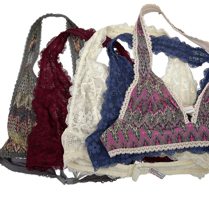 Free People Free People Boho BRALETTES Cami Halter Tops Bra Lot of 5 S ...