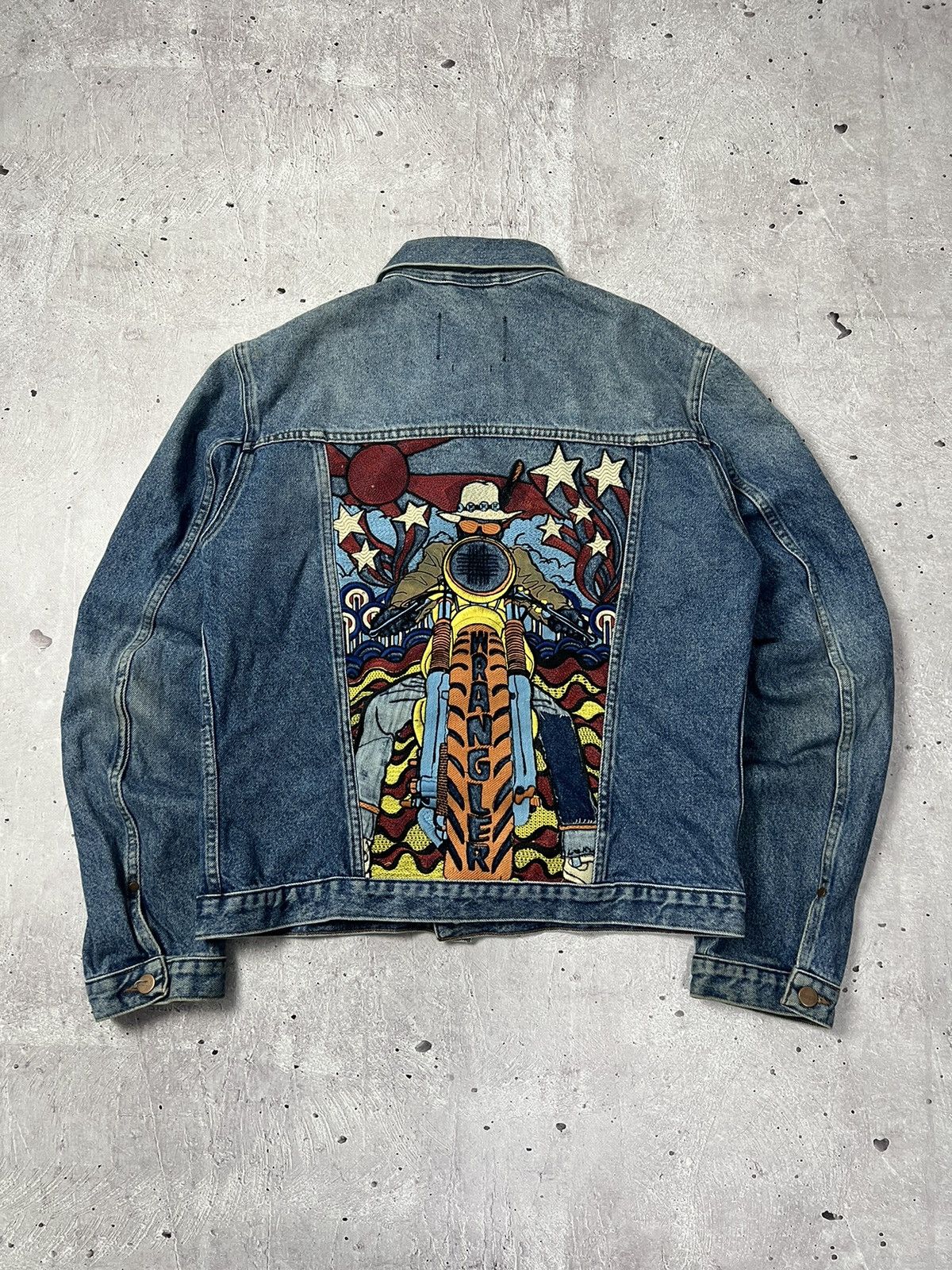 Vintage Wrangler Luke McLean Denim Jacket | Grailed
