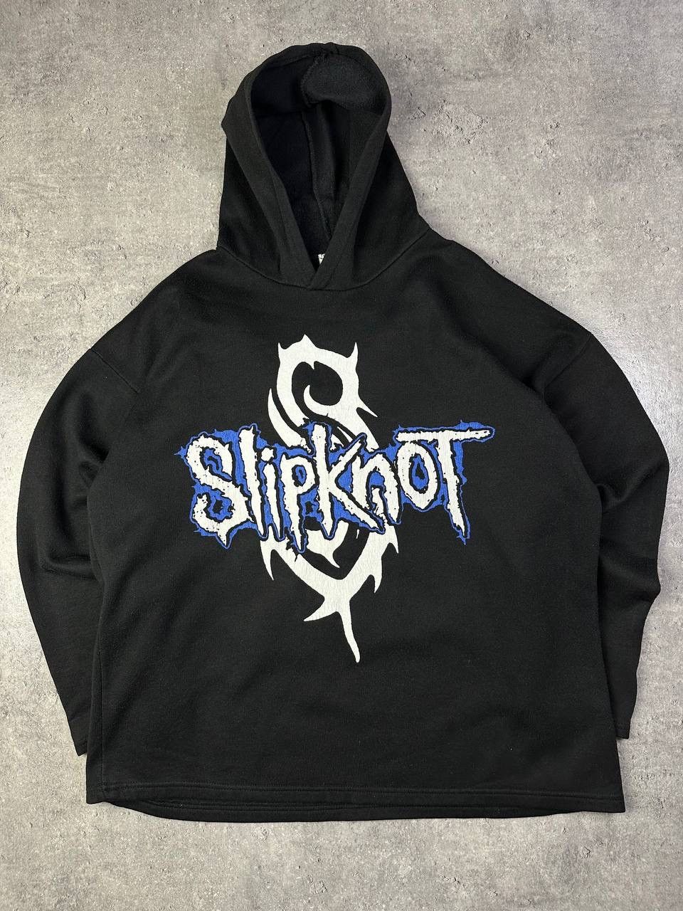 Slipknot Vintage Slipknot 00’s Spellout Text Logo Blue Black Hoodie ...