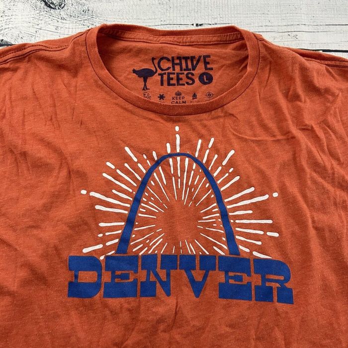 Vintage Chive Tees Denver Short Sleeve T Shirt Men's Large Orange | Grailed