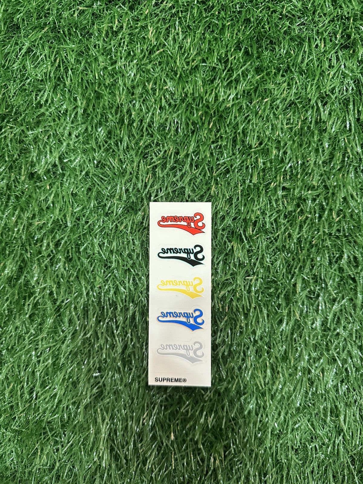 Streetwear × Supreme × Vintage Supreme Backwards Logo Mini Stickers ...