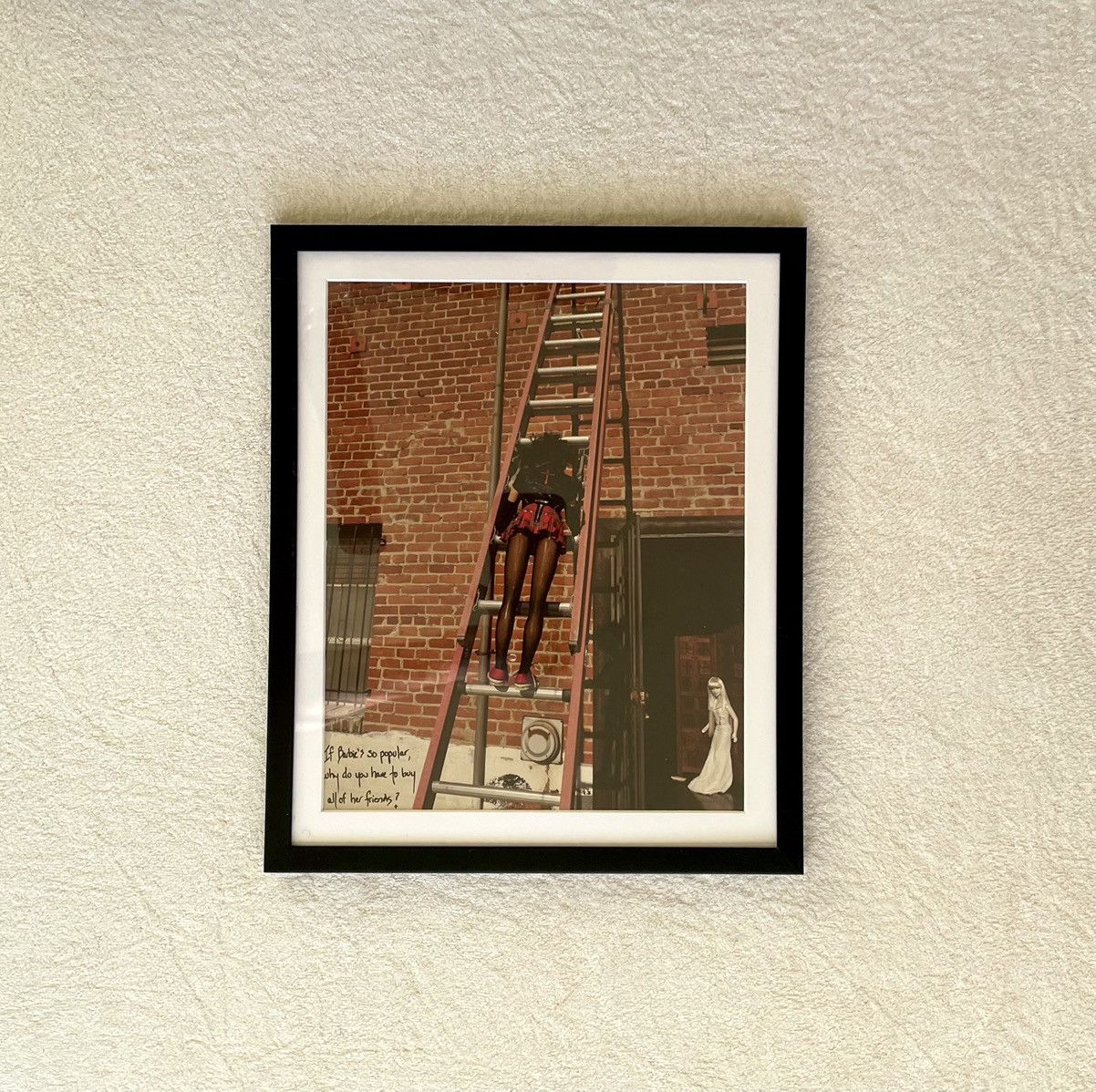 Chrome Hearts Chrome Hearts Barbie on ladder photo 9x11 Framed poster ...