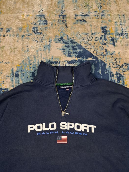 Polo Ralph Lauren Iconic Polo Sport Halfzip Vintage 90s Streetwear Rap ...