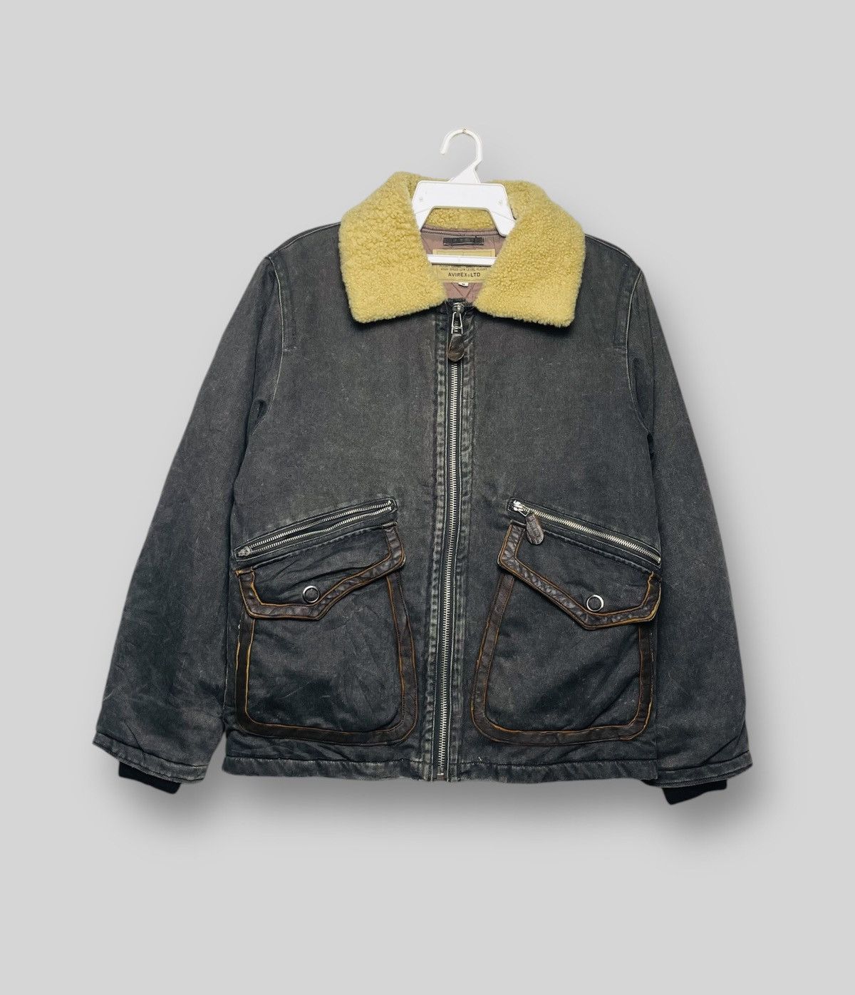Avirex × Hypebeast × Military A08 Vintage Avirex Washed Denim Flight ...