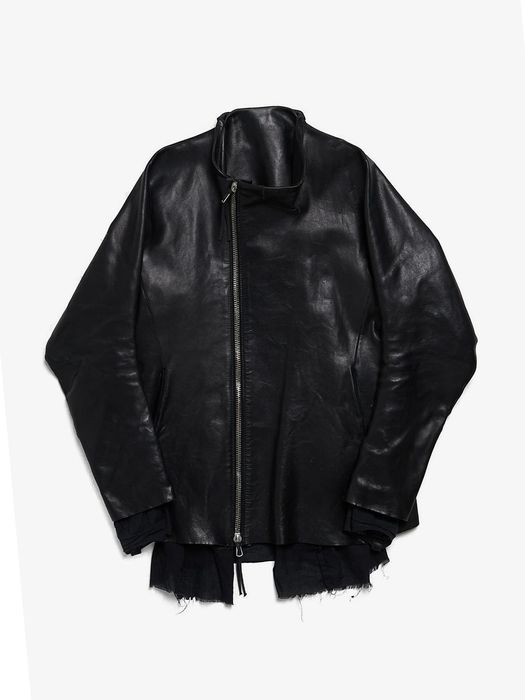 Boris Bidjan Saberi AW10-11 Black Veg Tan Cowhide Leather Jacket | Grailed