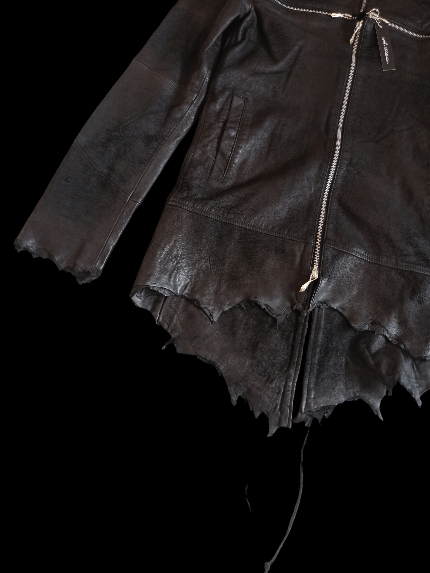 14th Addiction Open to offers! 14th Addiction Cross Zip Leather Jacket ...