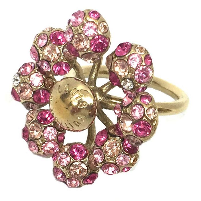 Louis Vuitton LOUIS VUITTON Mill Eunne Nuit Rhinestone Ring M65799 S ...