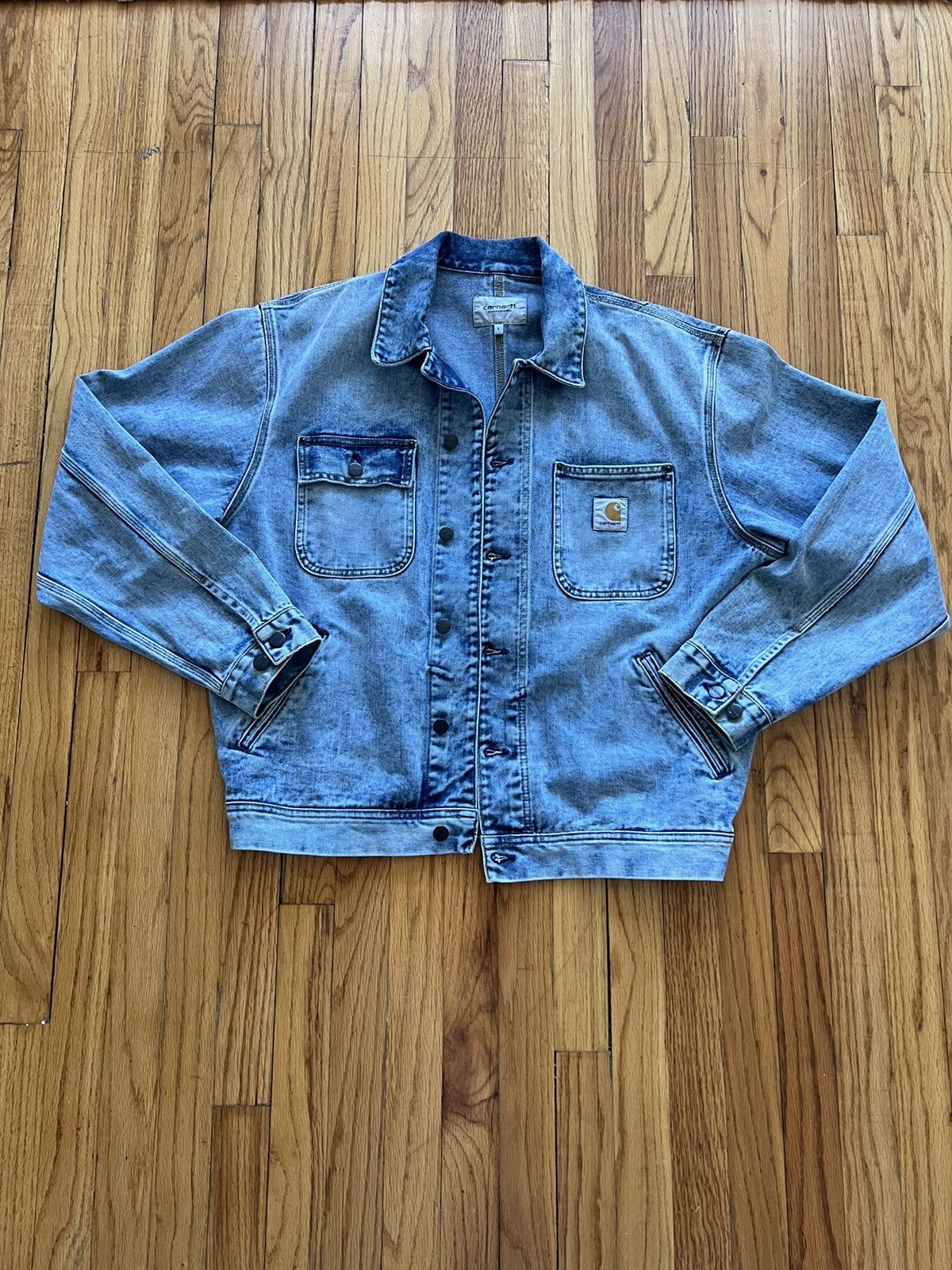 Carhartt Wip CARHARTT SALEDO DENIM JACKET (LIGHT WASH) | Grailed