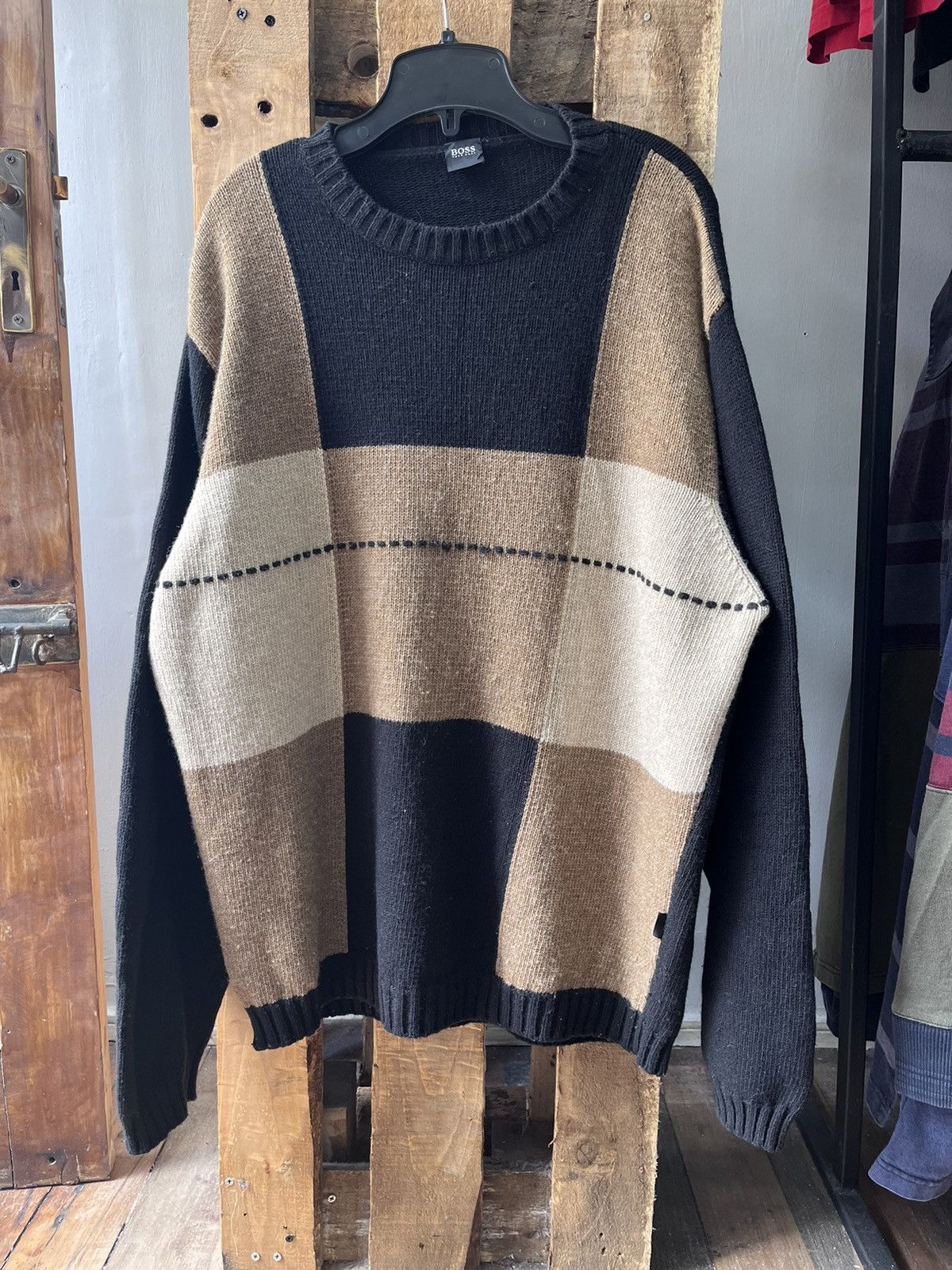 Hugo Boss × Vintage Vintage 90s wool hugo boss knit made in italy | Grailed