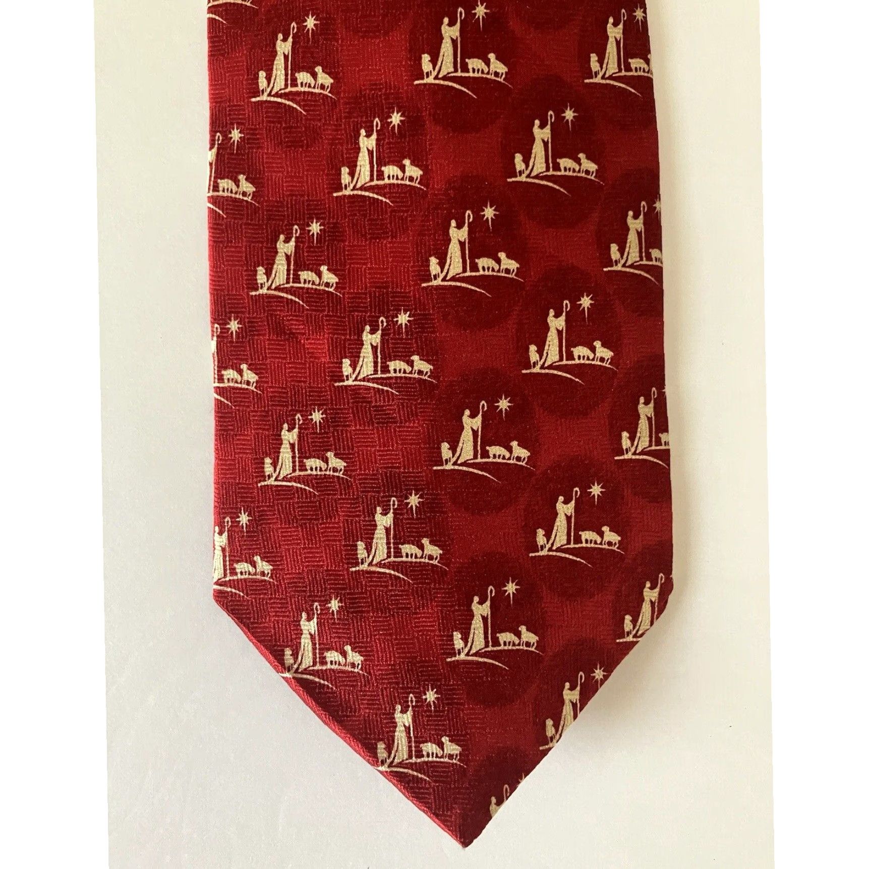 Vintage Silk Satin Necktie for Men Featuring the Elegant North Star ...