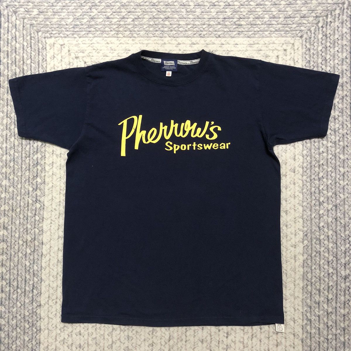 Japanese Brand × Pherrows × Sugar Cane Rare Pherrows Sportswear Spellout Tees | Grailed