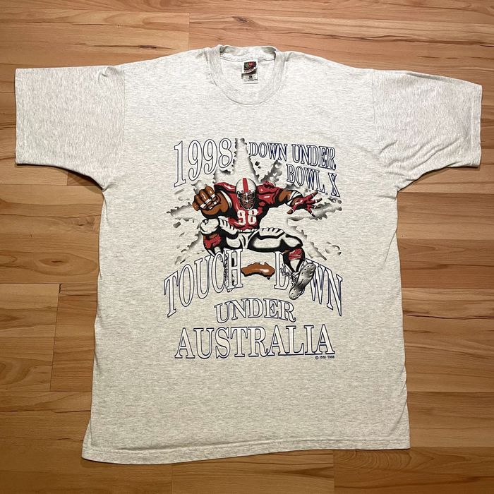 Hanes Vintage 1998 Down Under Bowl Touch Down Under Australian Foo ...