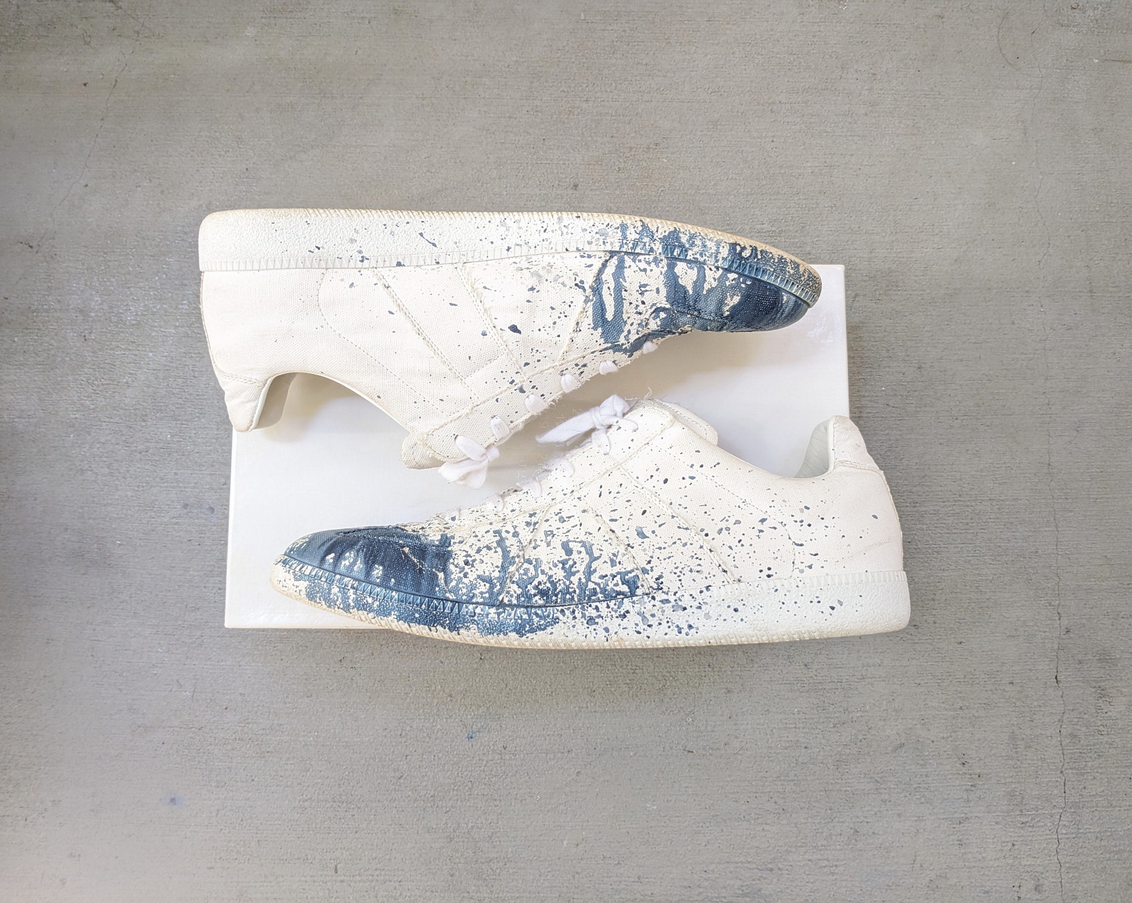 Maison Margiela × Rare Maison Margiela GAT Replica 14 47 Paint Splatter ...