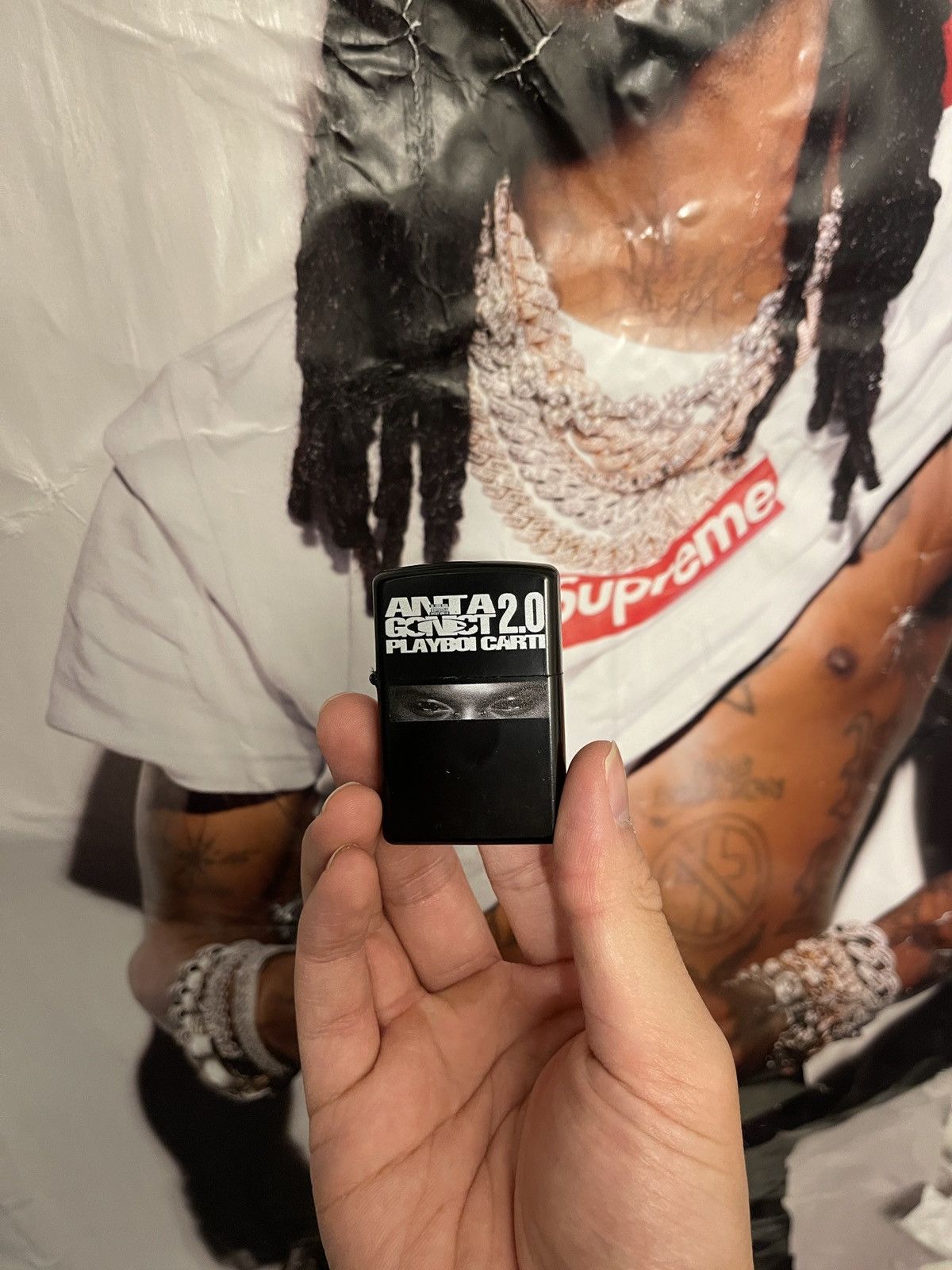 Playboi Carti Playboi Carti Antagonist Tour VIP Zippo lighter | Grailed