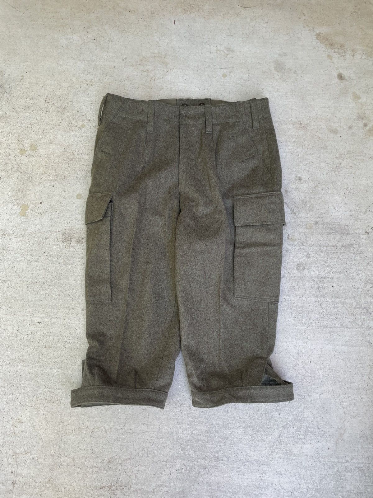 Vintage Vintage 80s German Wool Capri Cargo Pants | Grailed
