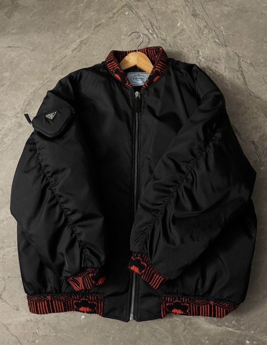 Prada × Raf Simons Prada FW21 Runway nylon bomber | Grailed