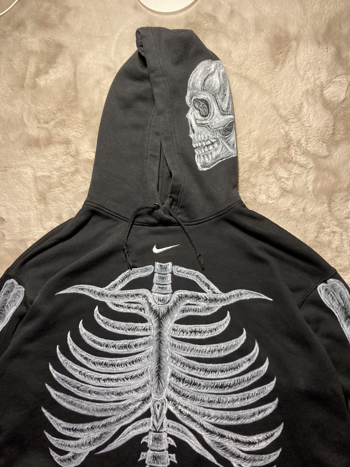 Custom × Nike × Vintage ☠️nike skeleton skull custom rare vintage ...