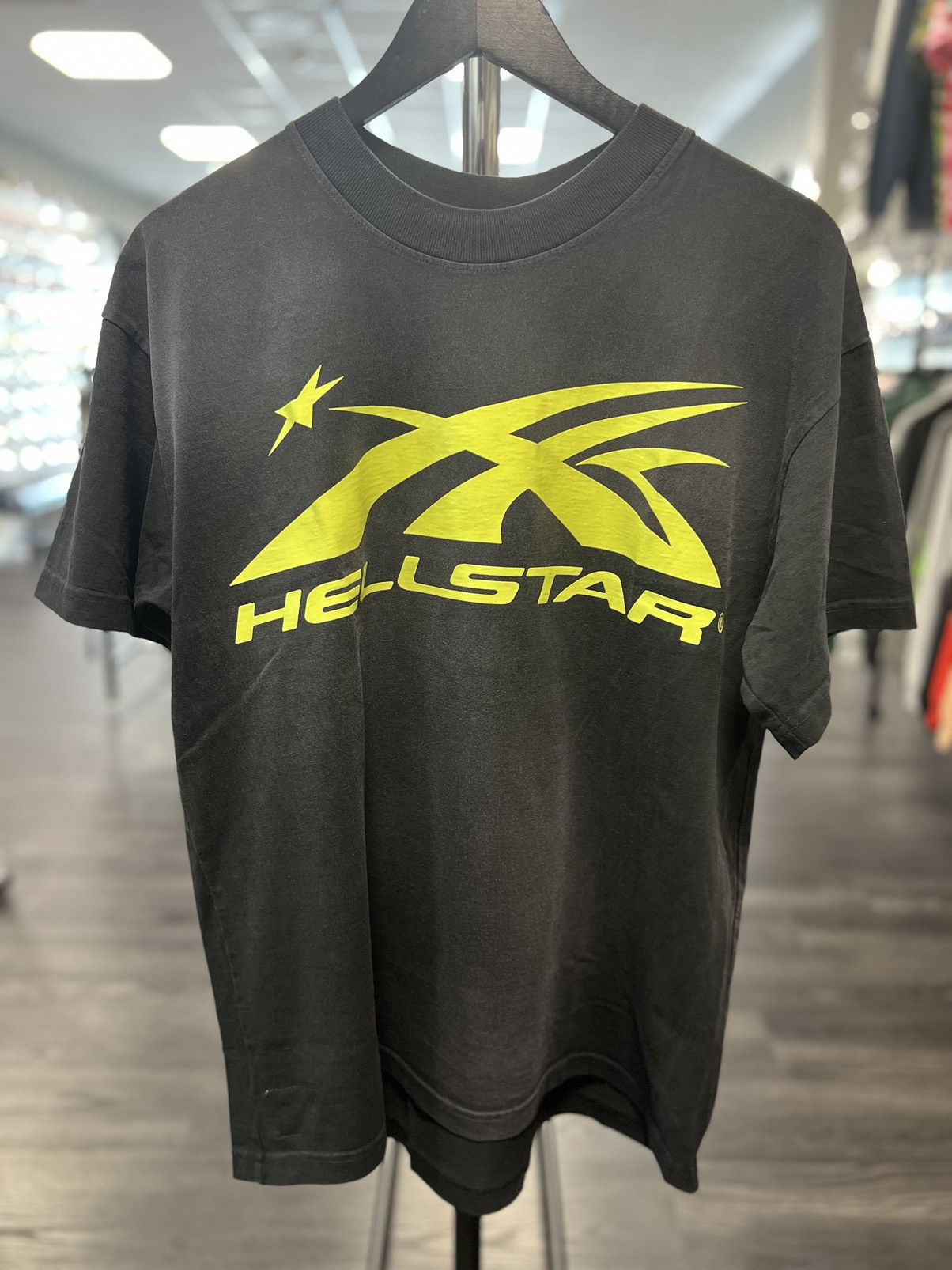 HELLSTAR Hellstar Classic Logo Gel Yellow T-Shirt | Grailed