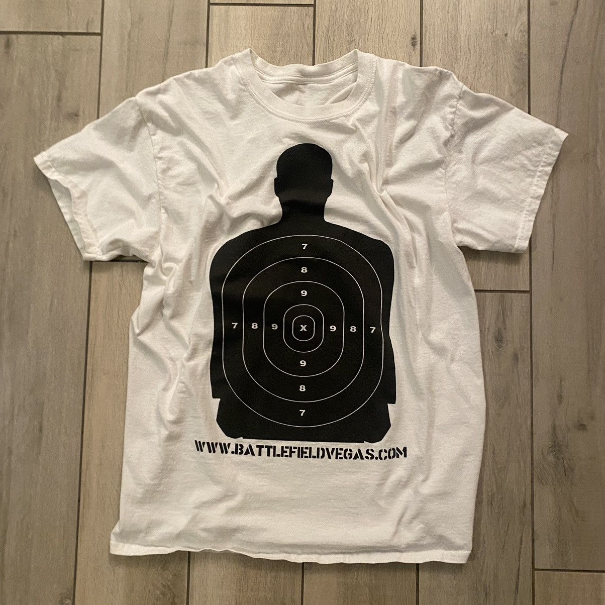 Jnco × Nike × Stussy Vintage 90s White Las Vegas Shooting Range Graphic ...