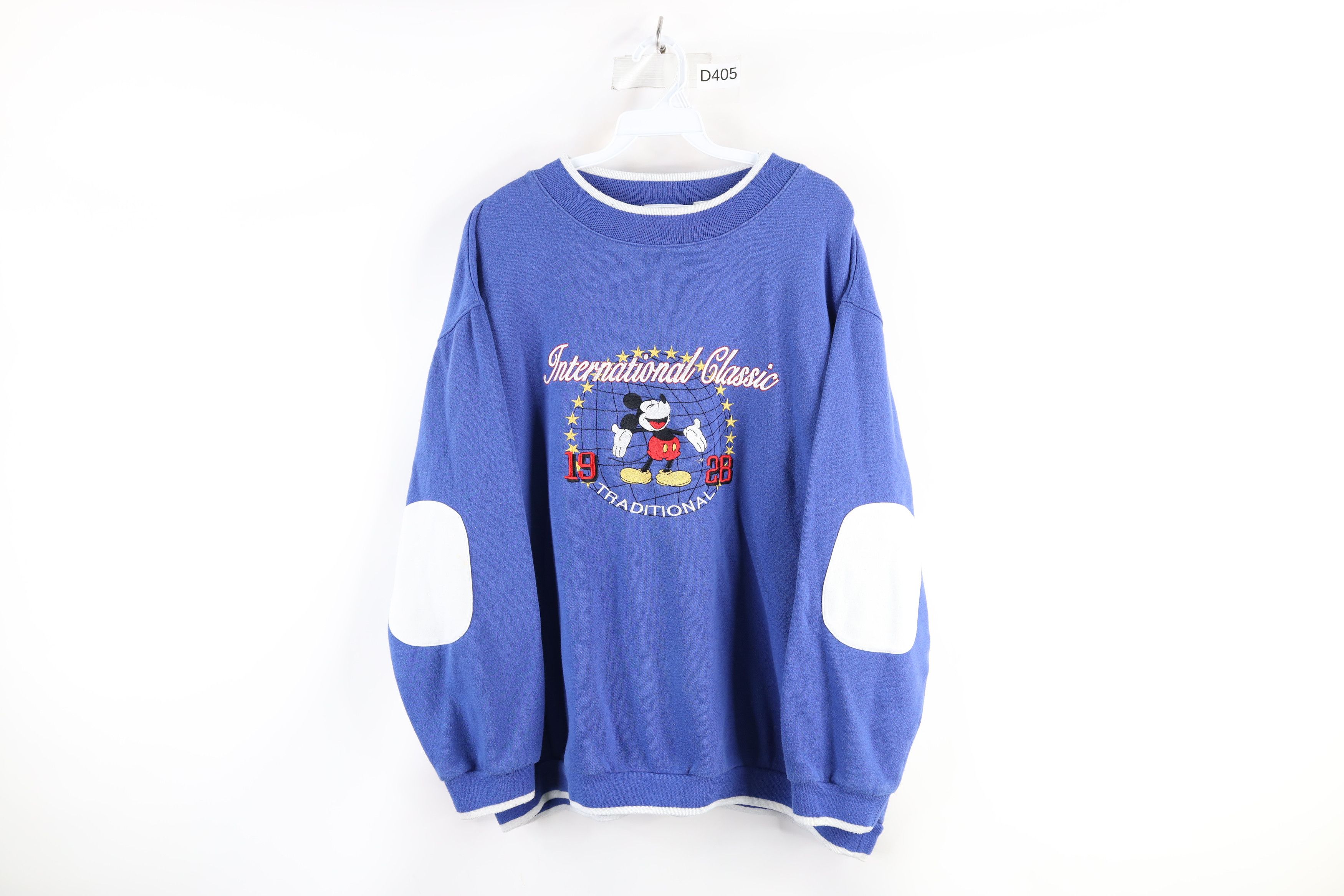 Vintage Vintage 90s Disney Out Elbow Patch Mickey Mouse Sweatshirt ...