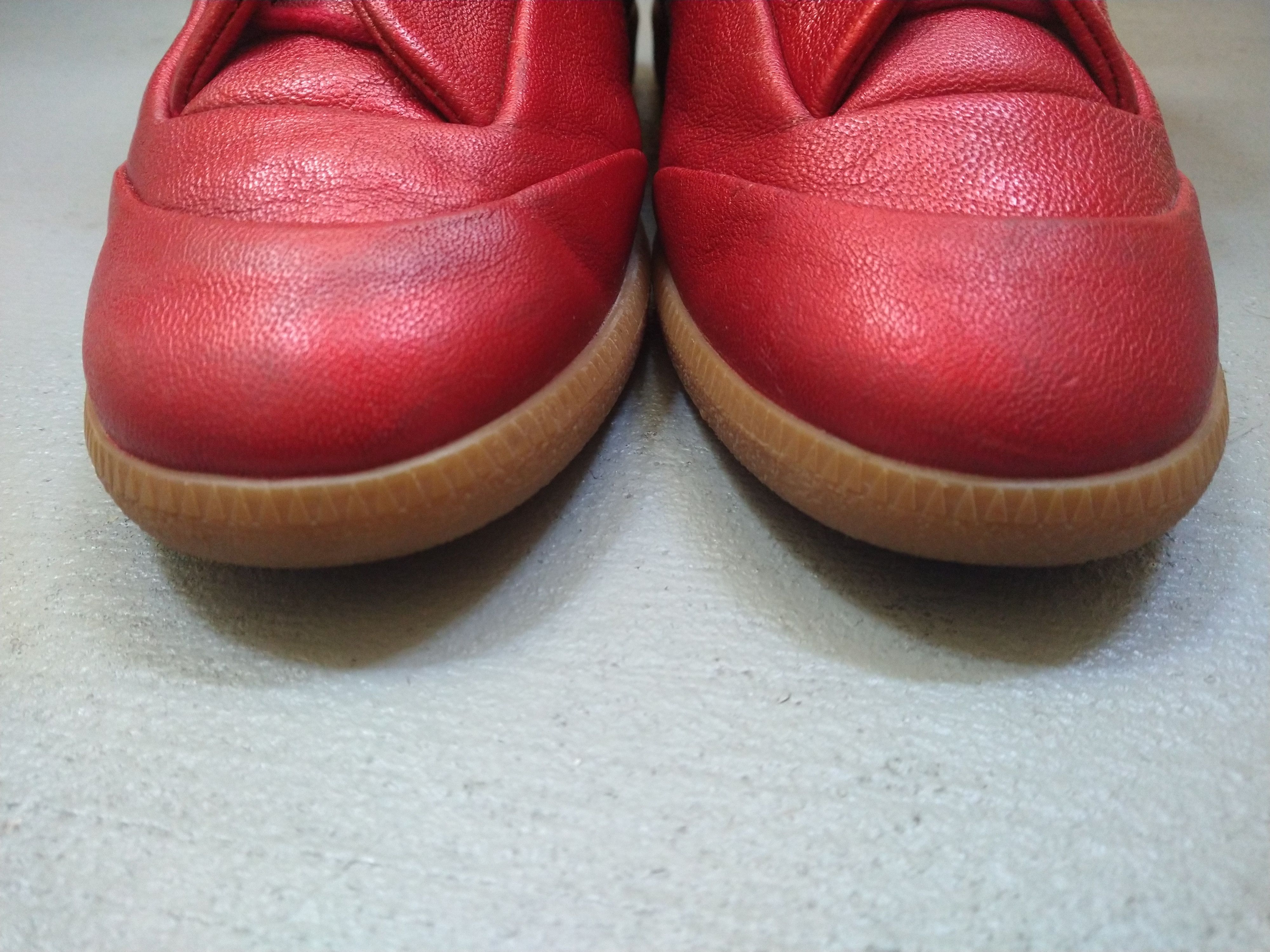Maison Margiela Maison Margiela Future High Tops Size 11 Red Leather ...