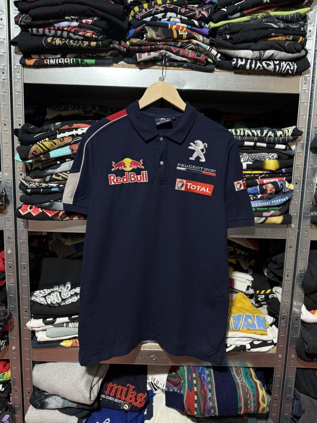 Formula 1 Red Bull Peugeot Sport Total Racing Team F1 Polo T-Shirt ...