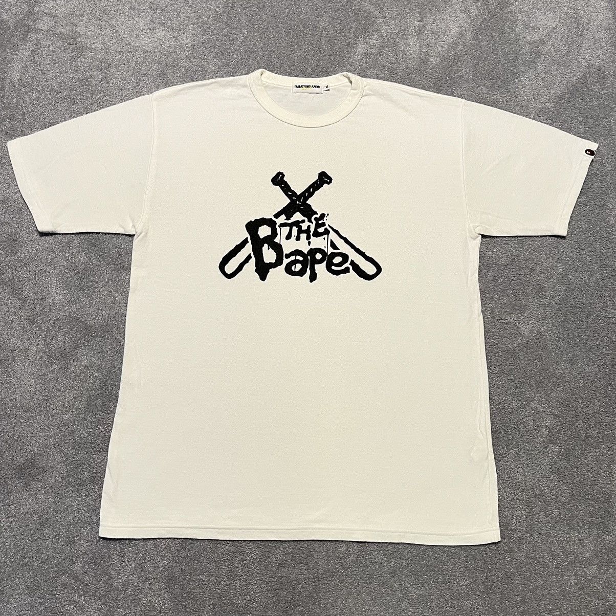 Bape Rare OG A Bathing Ape The Bape Baseball Bat Slugger Logo Tee | Grailed Bape Rare OG A Bathing Ape The Bape Baseball Bat Slugger Logo Tee | Grailed