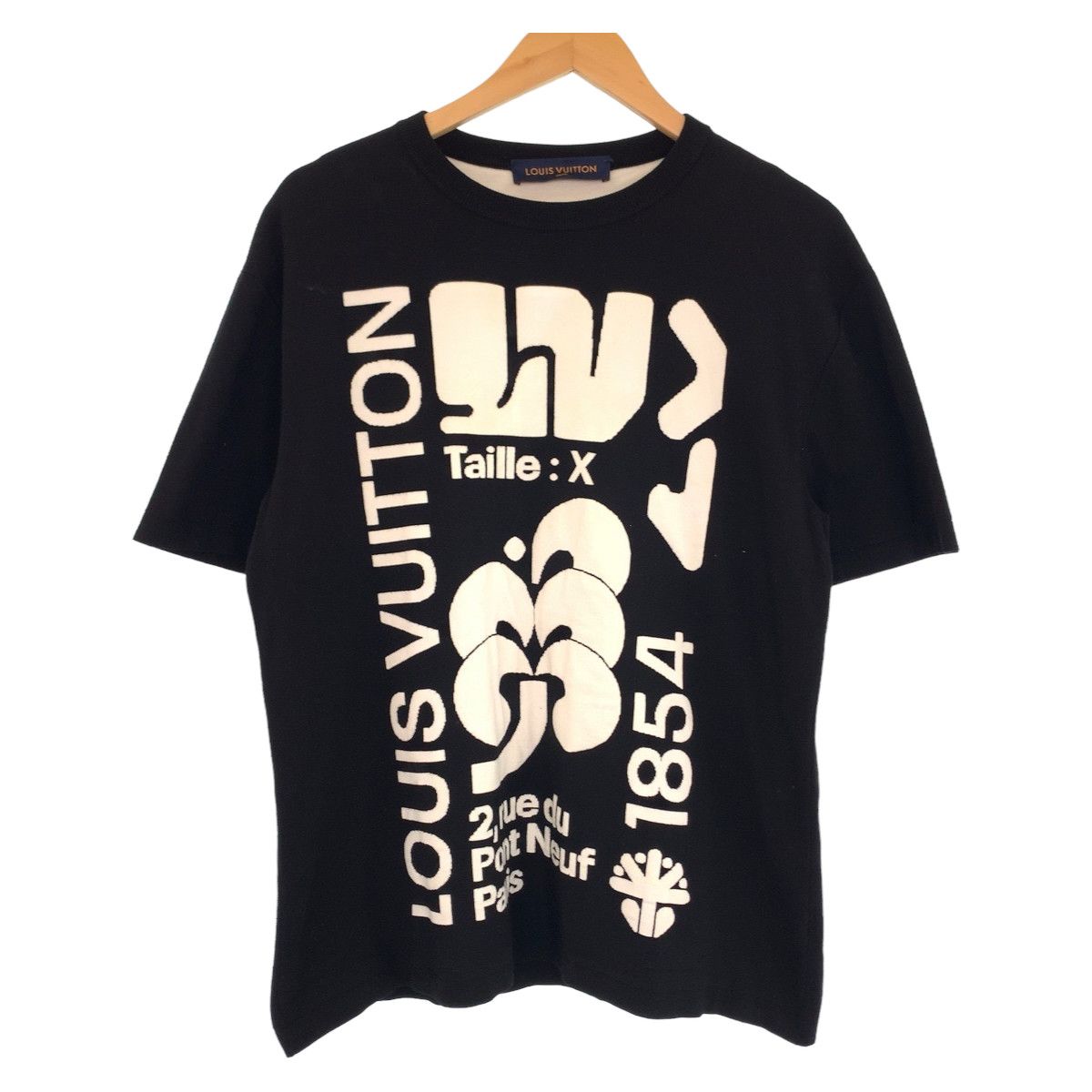 Louis Vuitton Louis Vuitton Louis Vuitton Graphic Logo Cotton Knit T ...