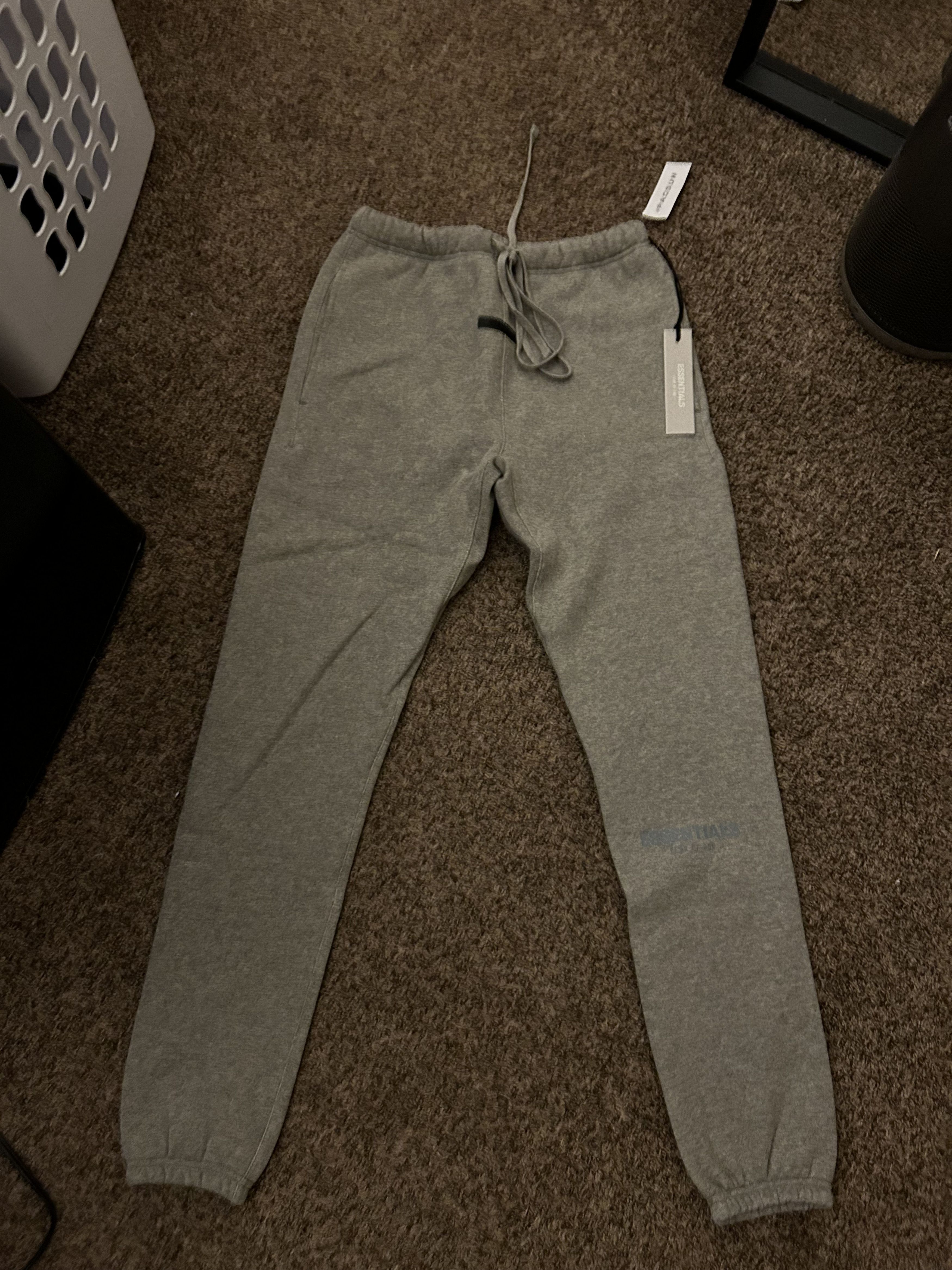 Fear of God Essentials Heather Oat Sweatpants | Grailed