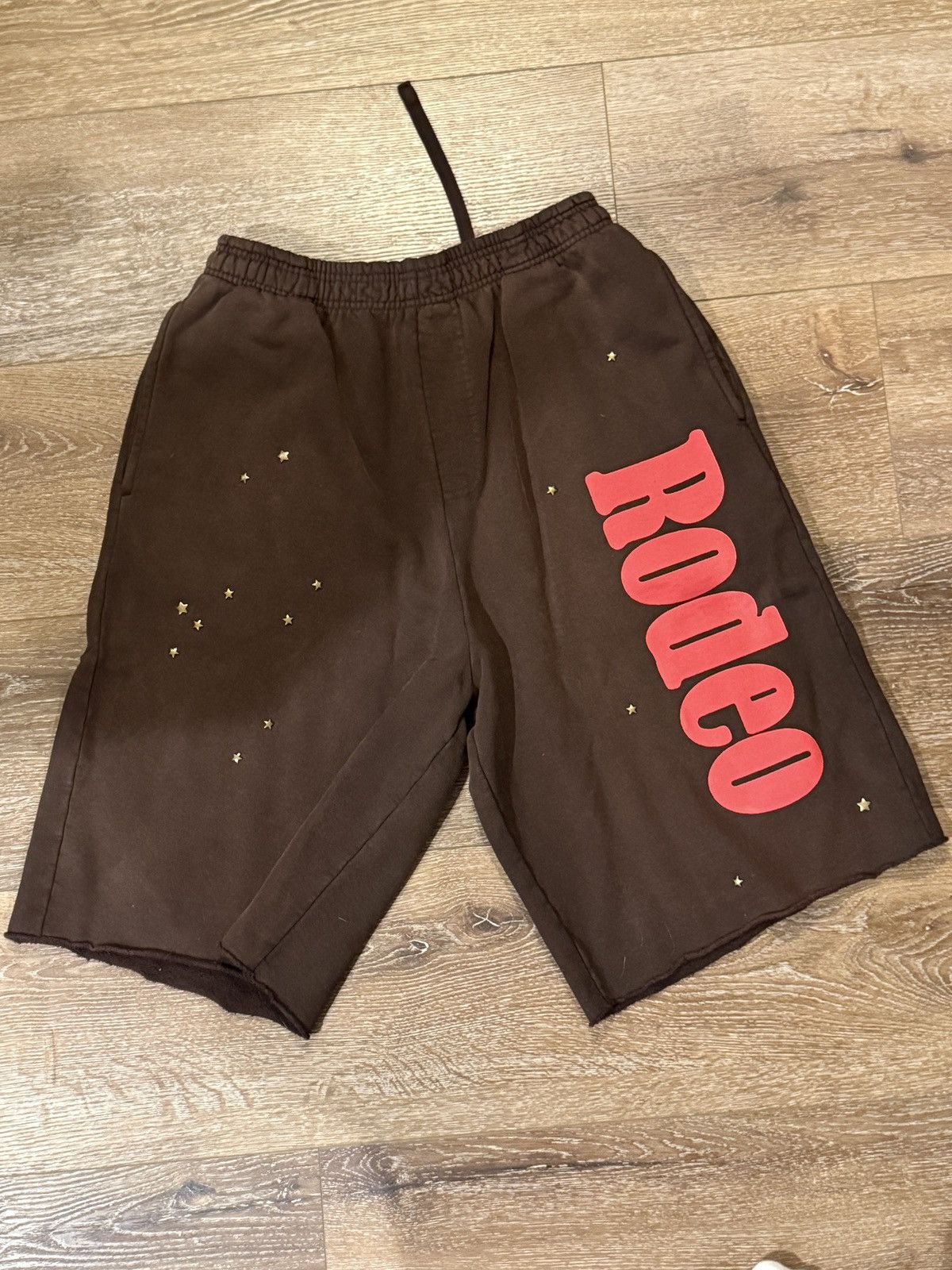 Sp5der × Travis Scott Sp5der x Travis Scott Rodeo Shorts | Grailed