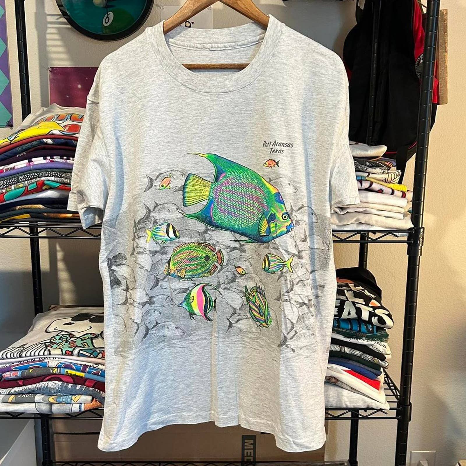 Vintage Vintage 1990s fish nature aop | Grailed