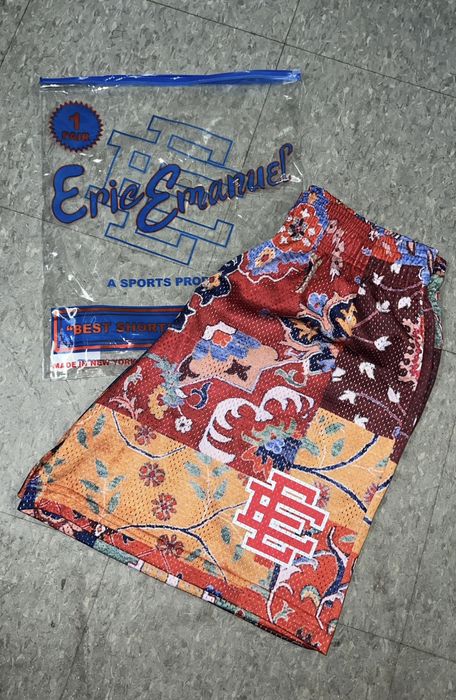 Eric Emanuel Eric Emanuel rug pattern basketball shorts | Grailed