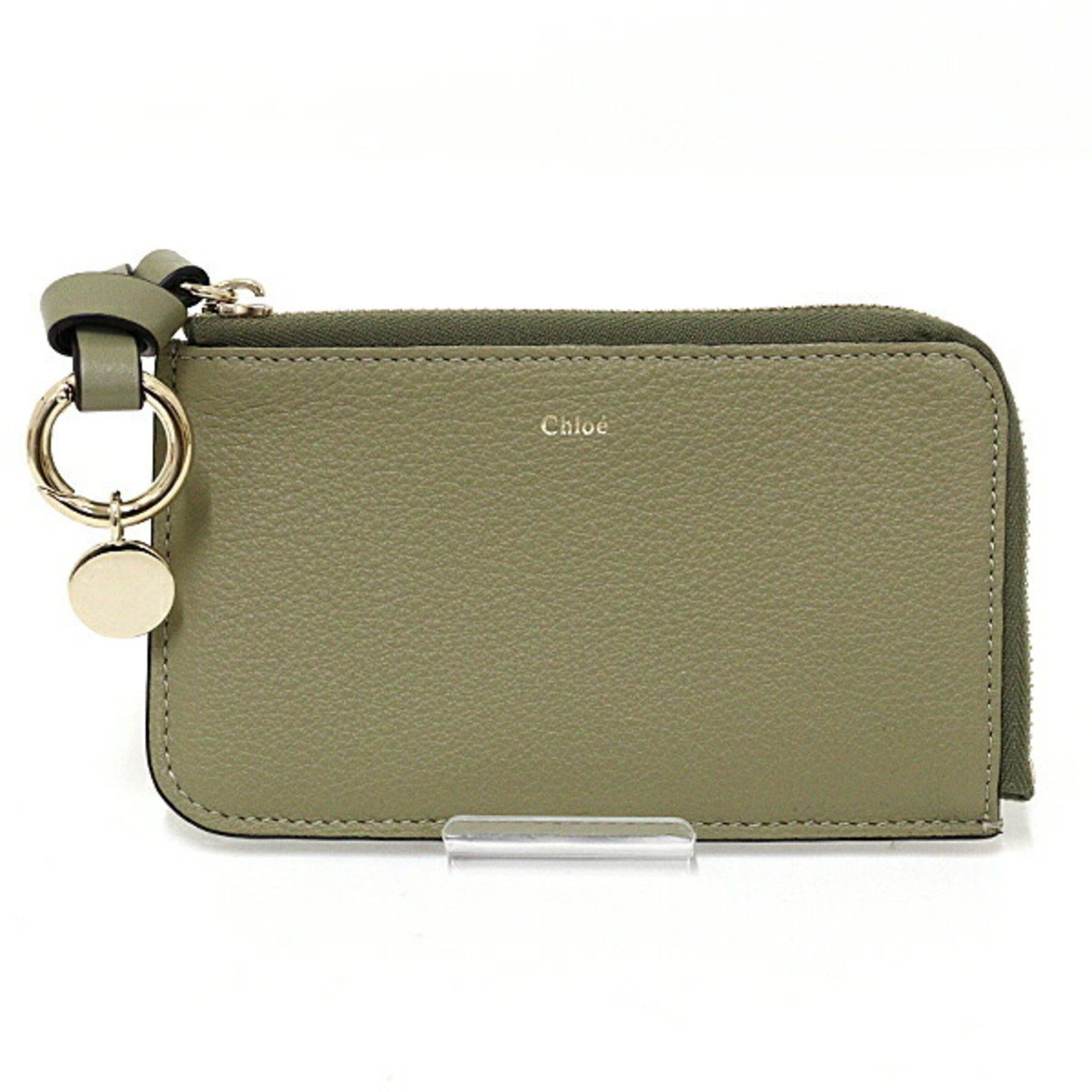 Chloe Chloé Chloe Grained Leather Alphabet Wallet Card Case ...