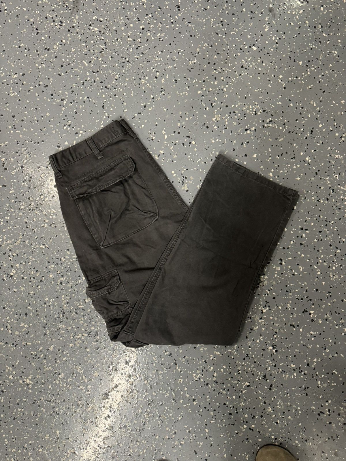 Wrangler Wrangler Washed Grey Cargo Pants | Grailed