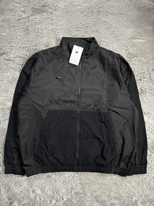 Nike Nike TN track jacket nylon drill Y2K all black | Grailed