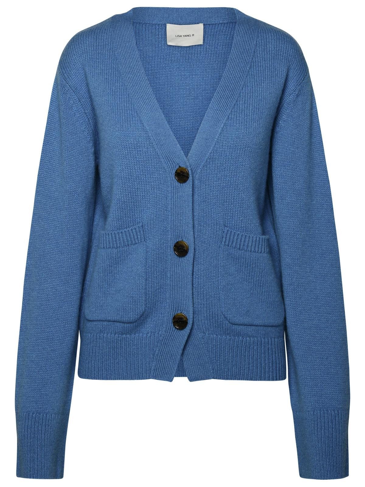 Lisa Yang LISA YANG 'Danni' Tempestoso Blue Cashmere Cardigan | Grailed