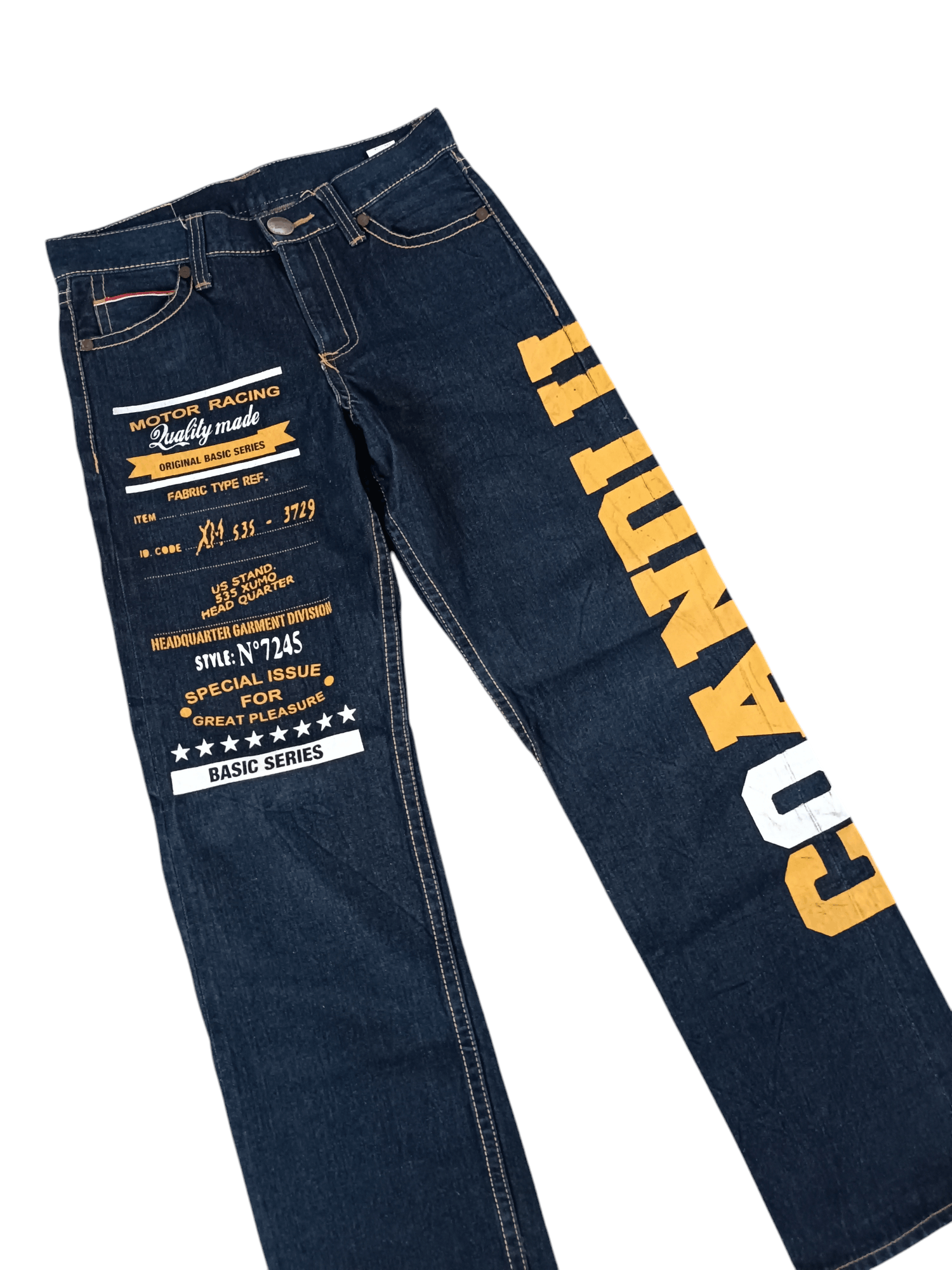Streetwear Co & Lu Selvedge Big Logo Nice Design Denim Jeans | Grailed