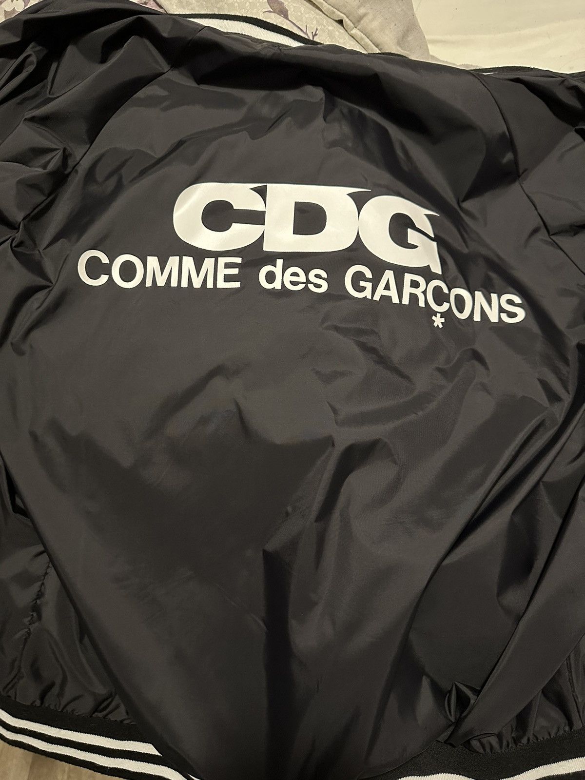 Comme des Garcons CDG stadium jacket nylon varsity | Grailed